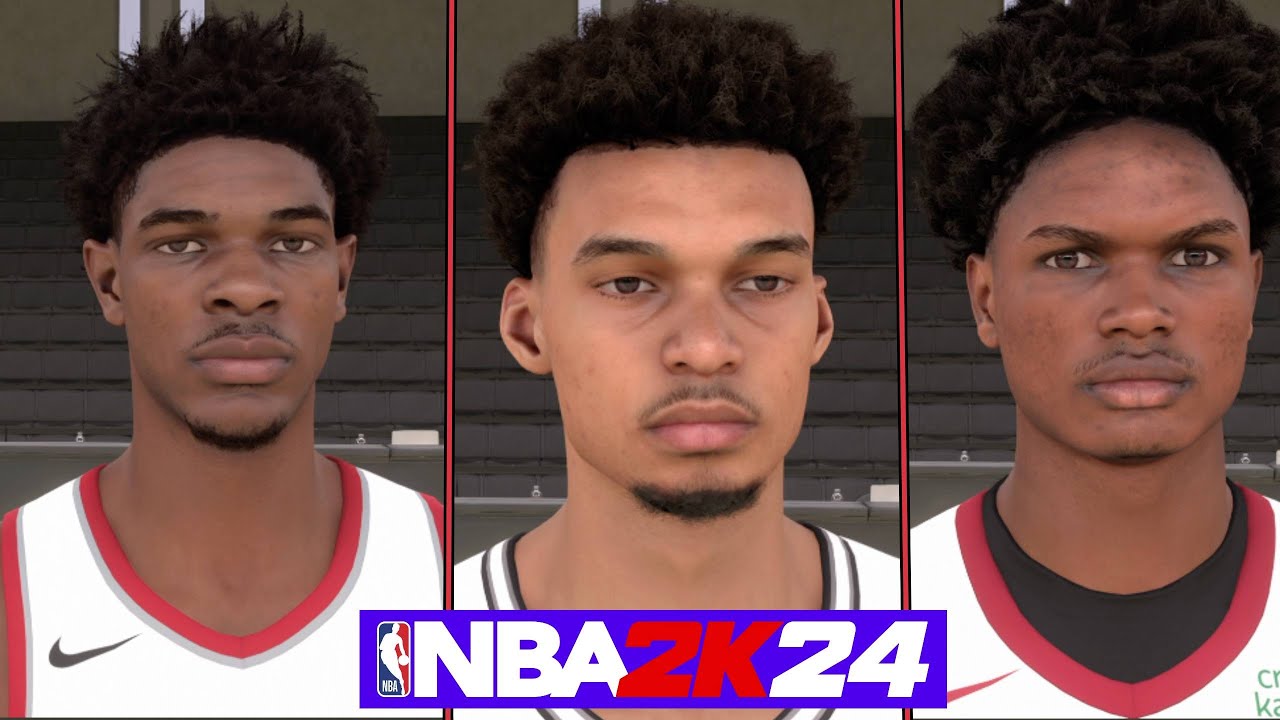 NBA 2K24 - All Rookies Face Scan (PS5) - YouTube