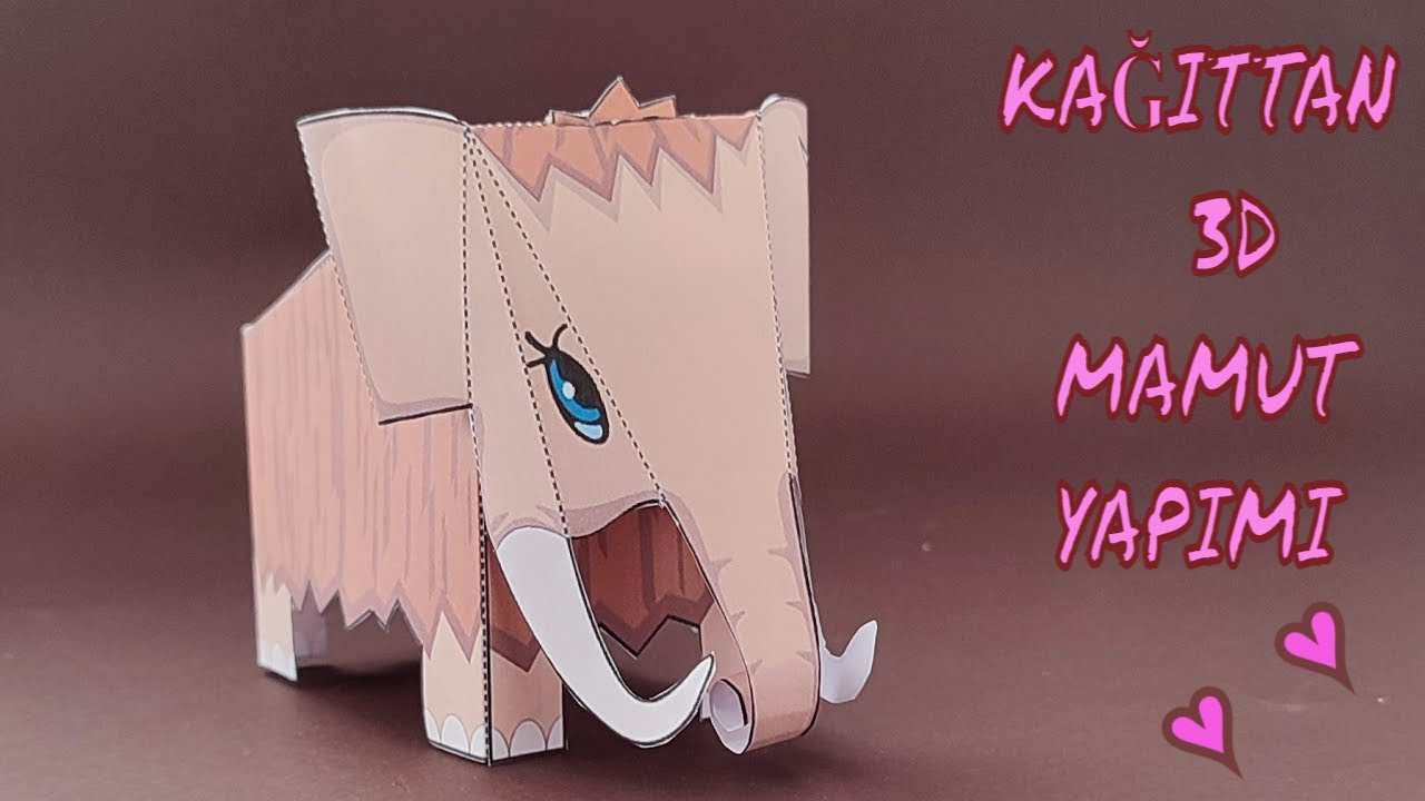 Kağıttan Mamut Nasıl Yapılır | Paper Mammoth - YouTube
