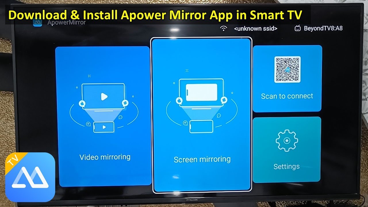 How to Download and Install Apower Mirror App in Any Smart TV - YouTube