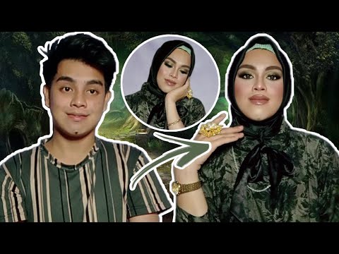 Boy to Girl Makeup & Hijab Transformation (FORREST GREEN EYESHADOW)