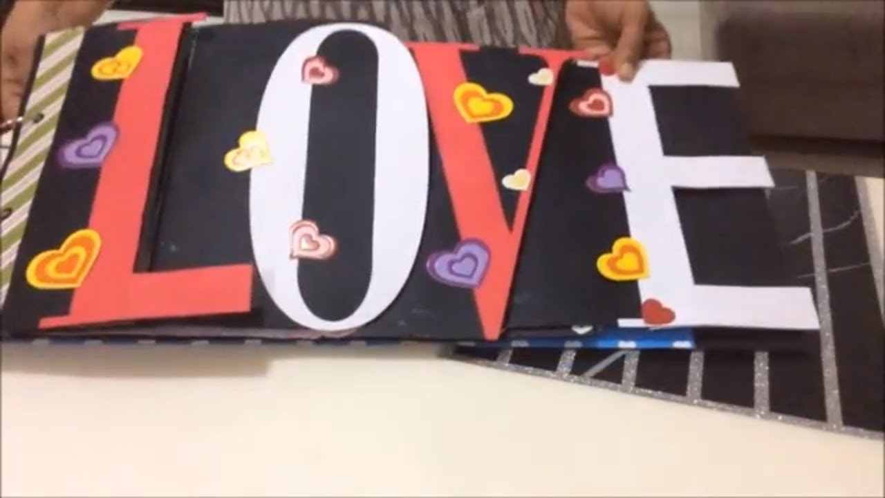 Love Scrapbook/Handmade love Scrapbook for someone special/Anniversary ...