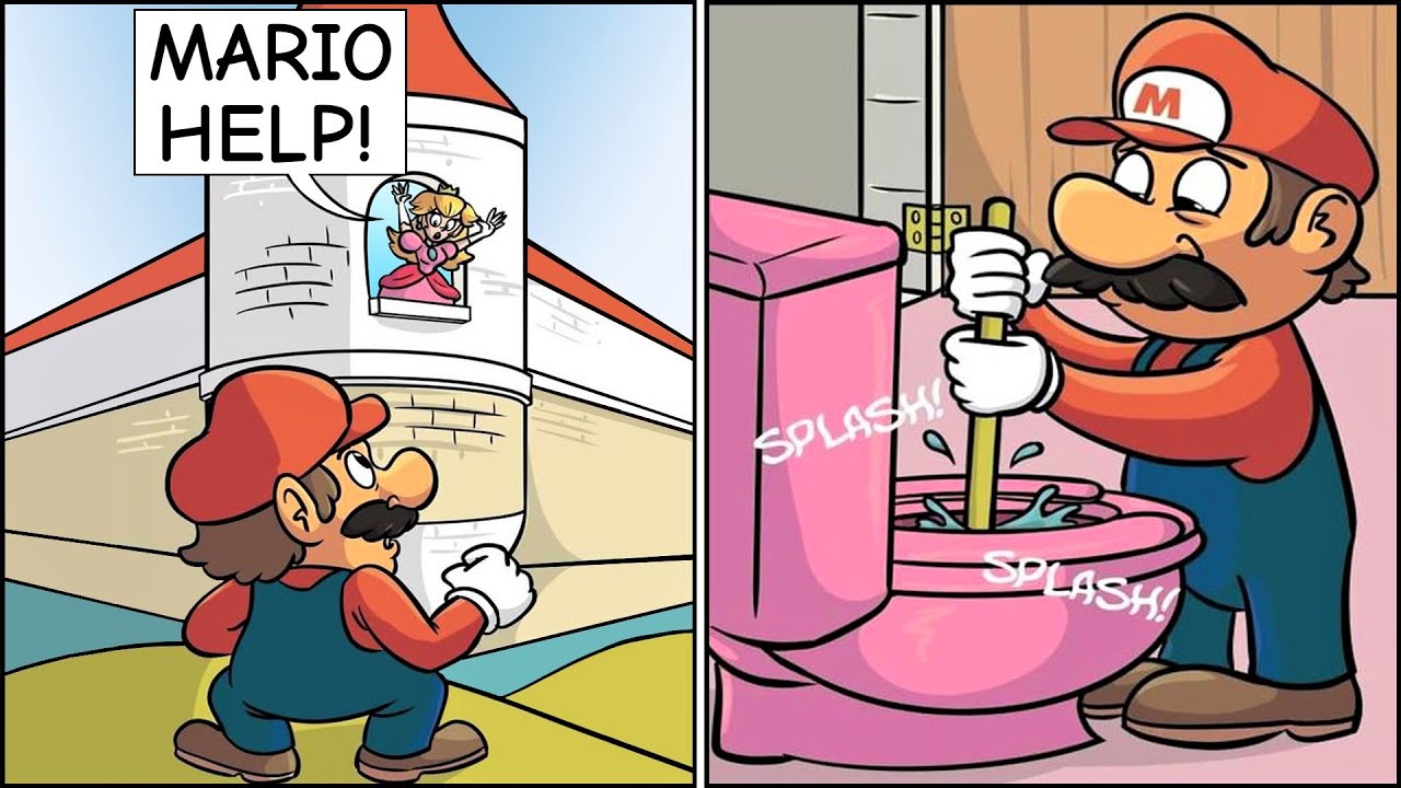 "Super Mario" Webcomics Of Your Childhood - Comic Dub - YouTube