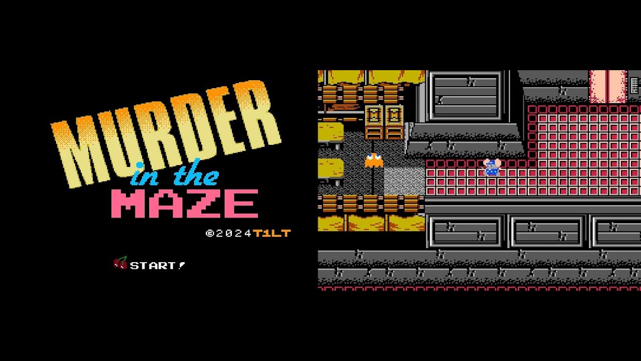 Murder in the Maze (Homebrew) NES - Walkthrough - YouTube