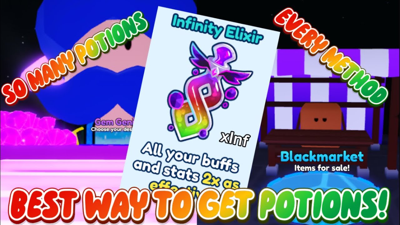 This is the BEST way to get potions inside of Bubble Gum Simulator ...