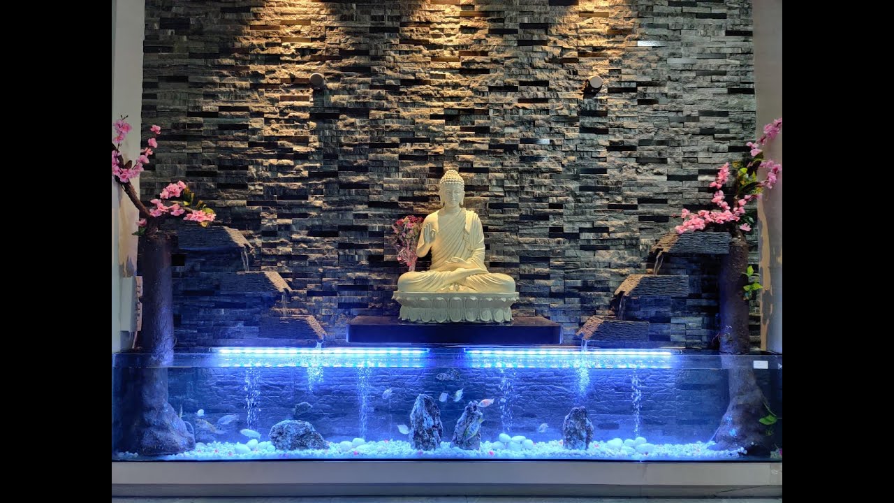 Buddha waterfall tank - YouTube