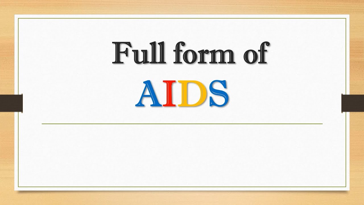 Full Form Of AIDS Did You Know YouTube