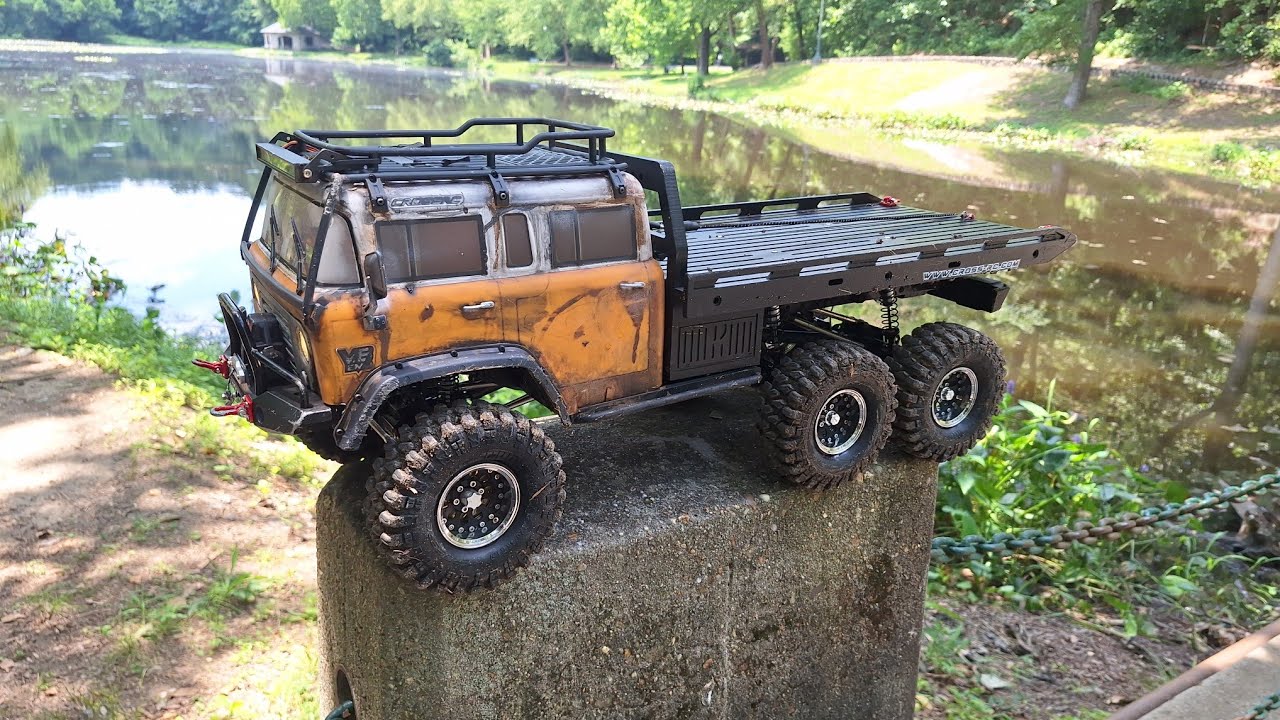 The JT 6 6x6 RC Crawler Gets a New Look. Reedy Creek Trail Run - YouTube