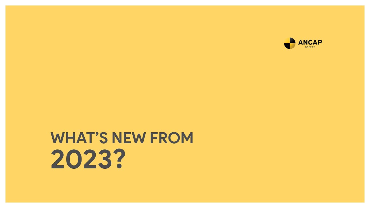 ANCAP TEST & RATING CRITERIA: What's new from 2023? - YouTube