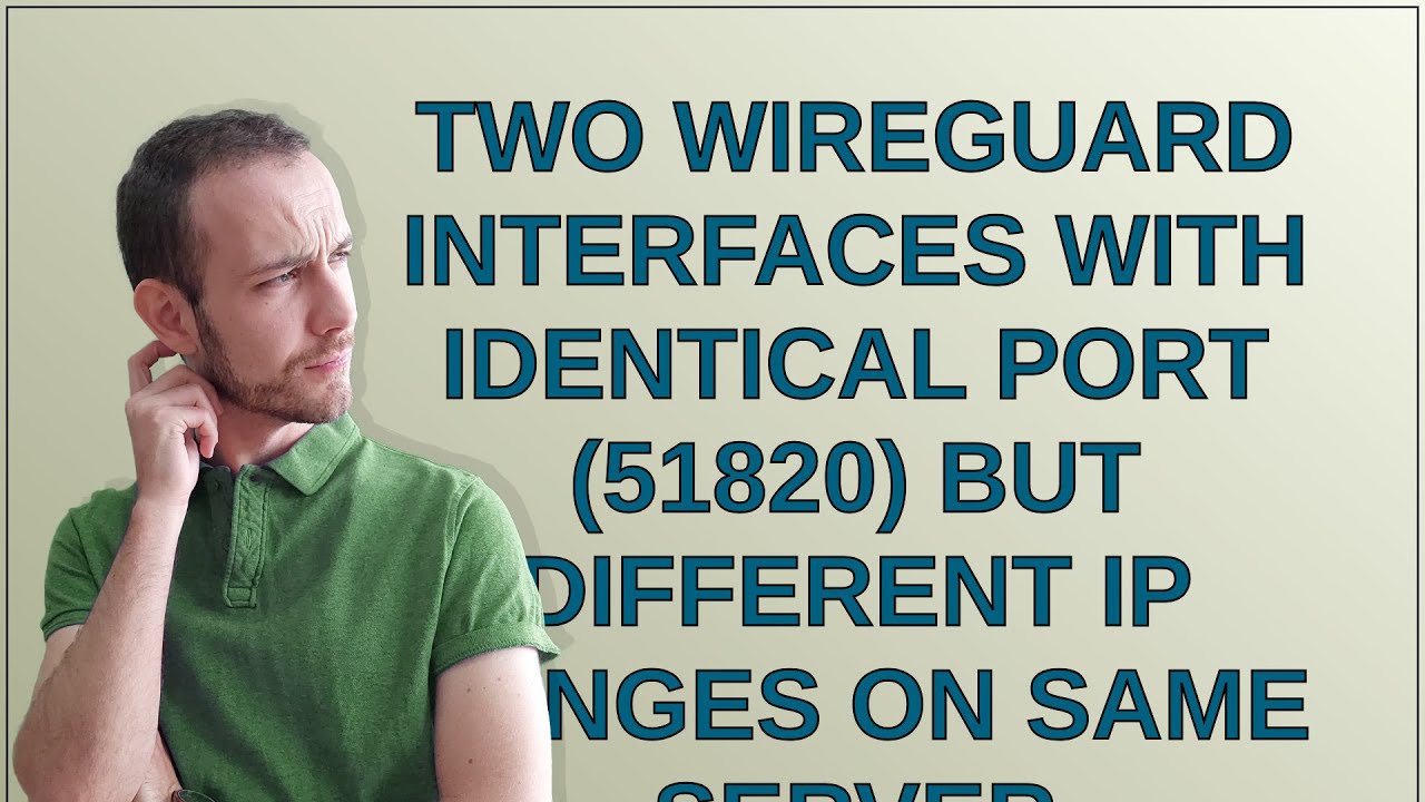 two wireguard interfaces with identical port (51820) but different ip ...