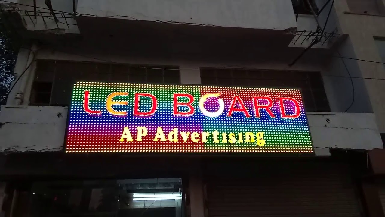 Multicolour board led board in Jaipur - YouTube