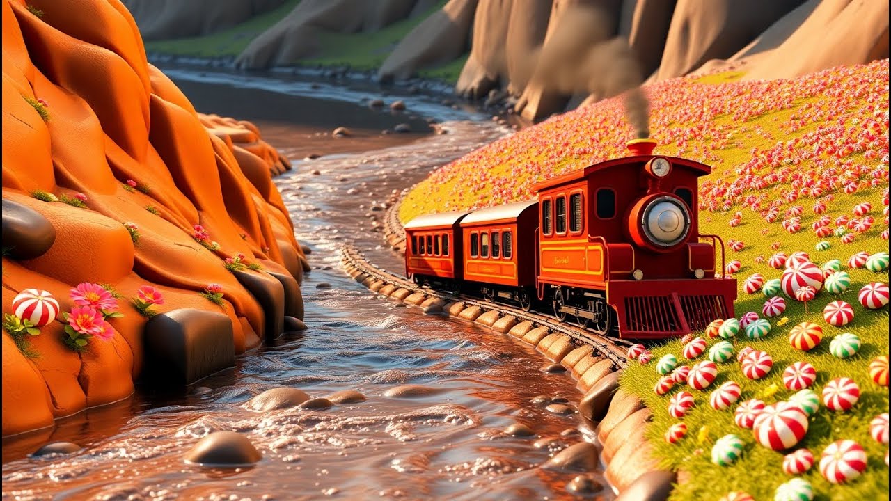 Choo Choo Train to Candy Land | Sweet Surprise Rhyme for Kids | Fun ...