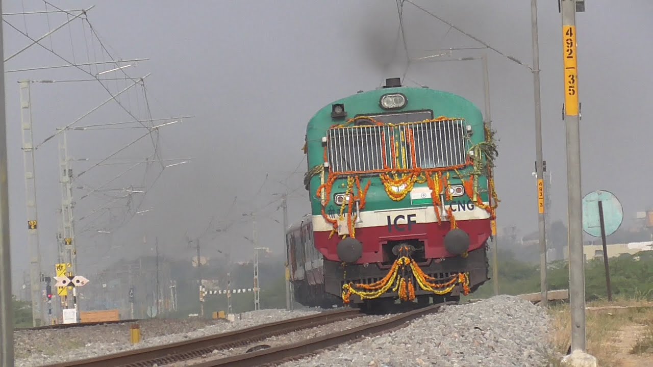 DECORATED DEMU | Diesel Multiple Unit | Indian Railways - YouTube