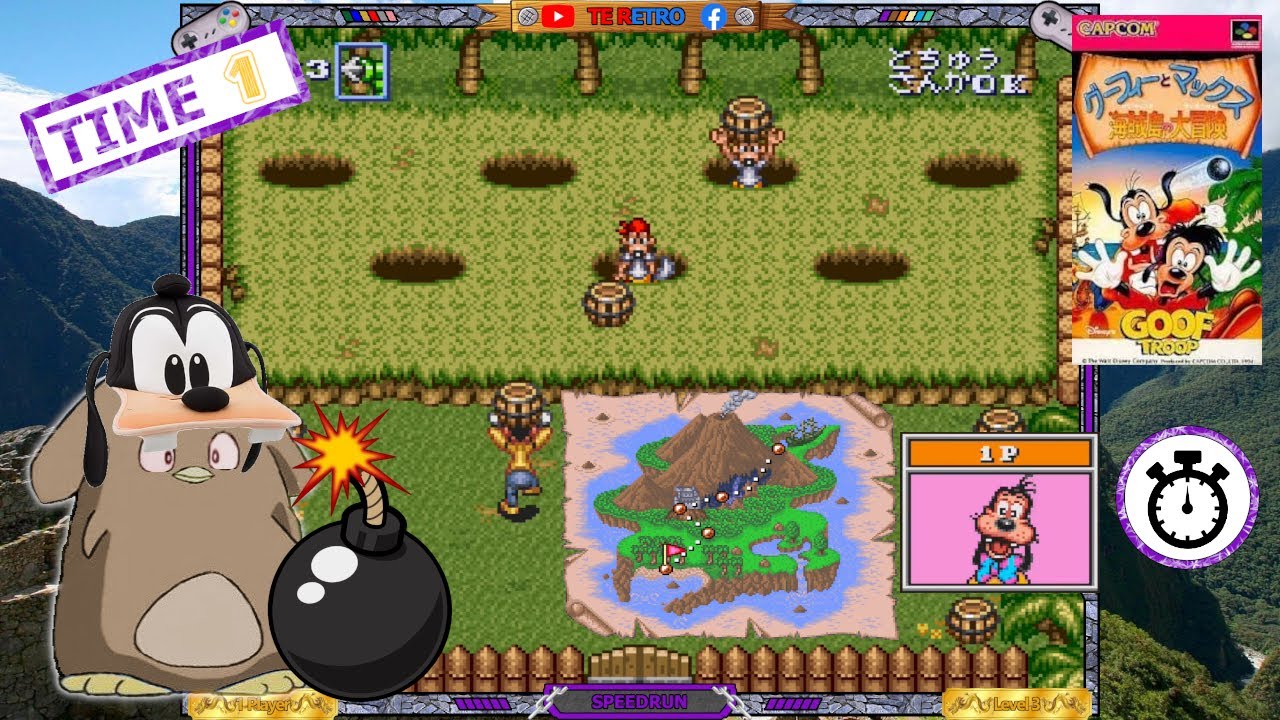 Goofy to Max (SFC) - 『Level 1 - Goofy, JP 3』 Speedrun in 03m 33s [WR ...