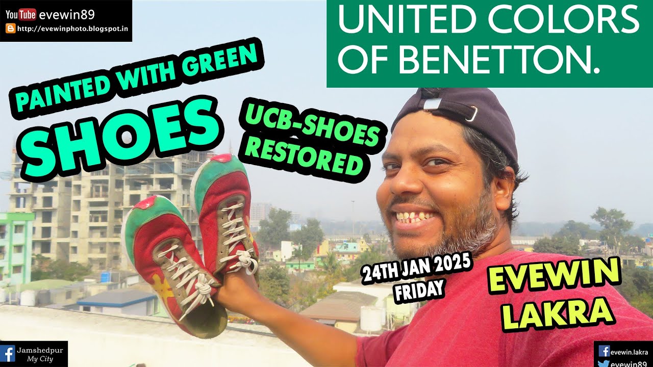 UCB- BENETTON-RED-SHOES RESTORED-PAINTED-GREEN-24TH JAN 2025 - EVEWIN ...