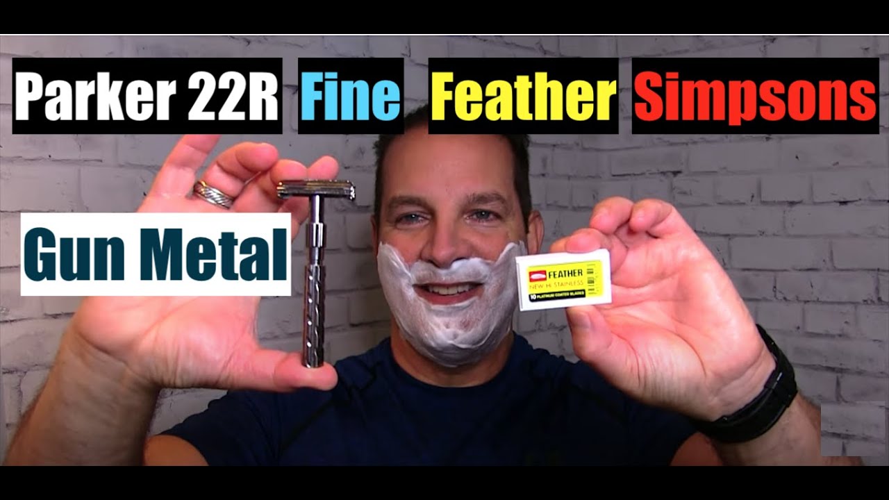 Parker 22R Gun Metal Razor Shave 4K - YouTube