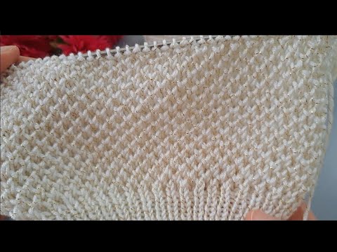 Easy knitting for beginners step by step/ Çok kolay iki şiş örgü modeli 
