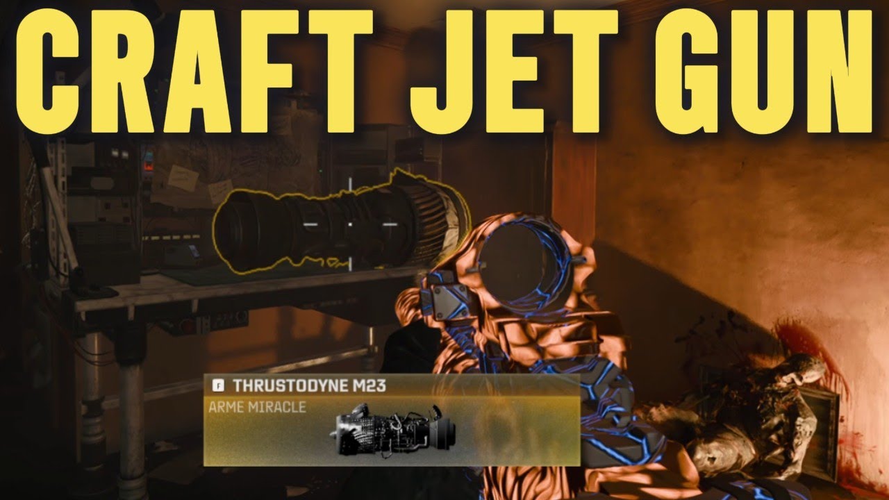 BLACK OPS 6 ZOMBIES FR COMMENT CRAFT LE JET GUN (THRUSTODYNE M23) SUR ...