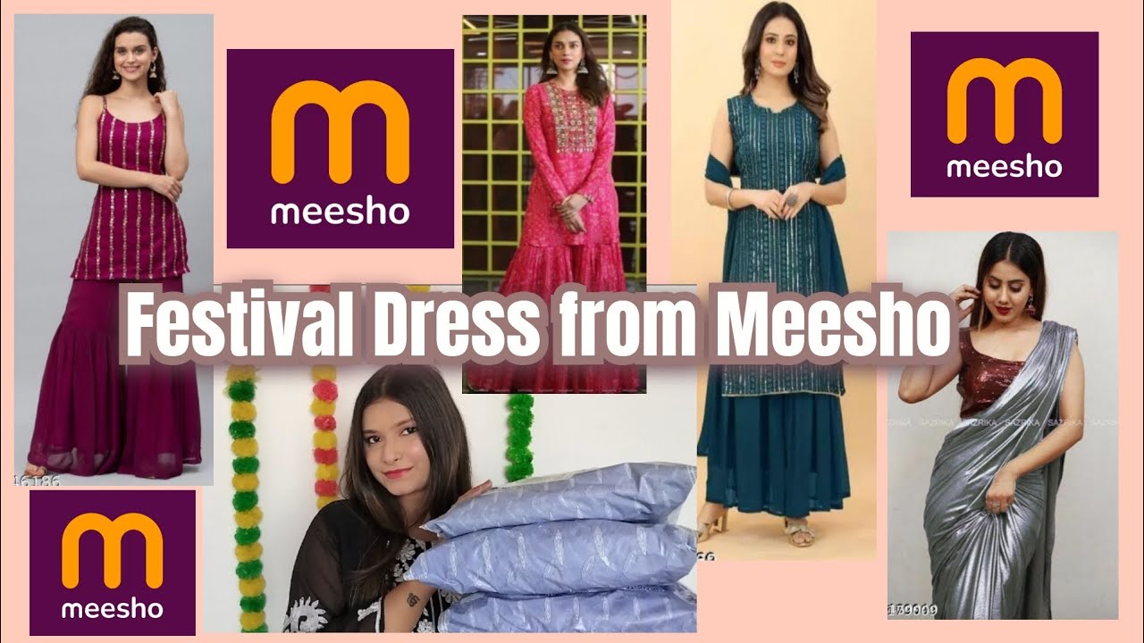 MEESHO FESTIVAL DRESS TRY-ON | FESTIVAL COLLECTION INCLUDING | DIWALI ...