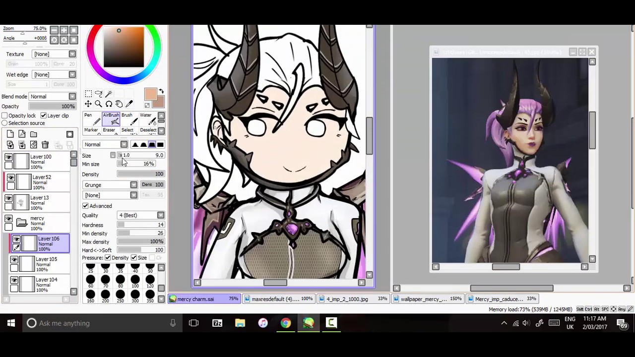 Mercy Imp Skin .:SPEEDPAINT:. - YouTube