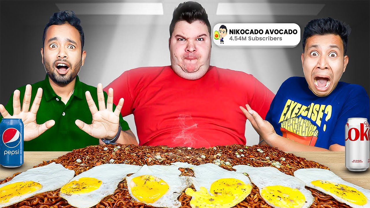 EXPERIENCING NIKOCADO AVOCADO ONE TIME MEAL MUKBANG @NikocadoAvocado ...