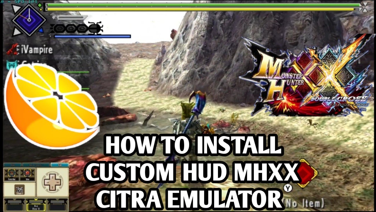 How to Install Custom HUD MHXX on Citra Emulator - YouTube