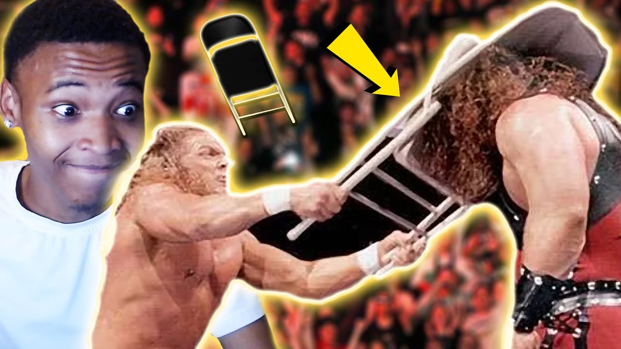 THESE STEEL CHAIR SHOTS WERE BRUTAL - REACTION - YouTube