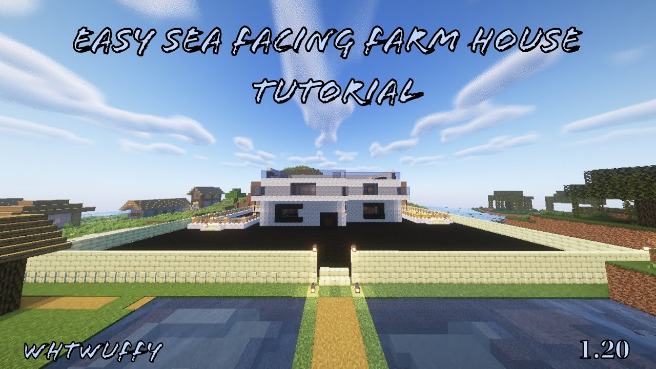 Easy Sea Facing Farm With Swimming Pool And Wheat Farm Tutorial ...