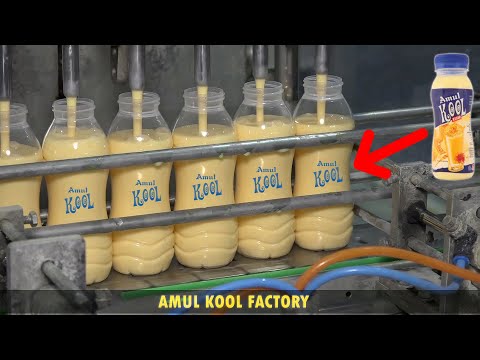 फैक्ट्री में ऐसे बनता है अमूल कूल दूध | Amul Kool aka Flavoured Milk Manufacturing In Factory | 2023