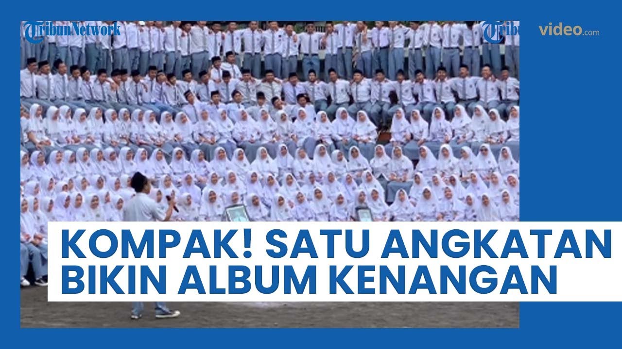 Kompak! Satu Angkatan Baris Rapi Bikin Album Kenangan - YouTube