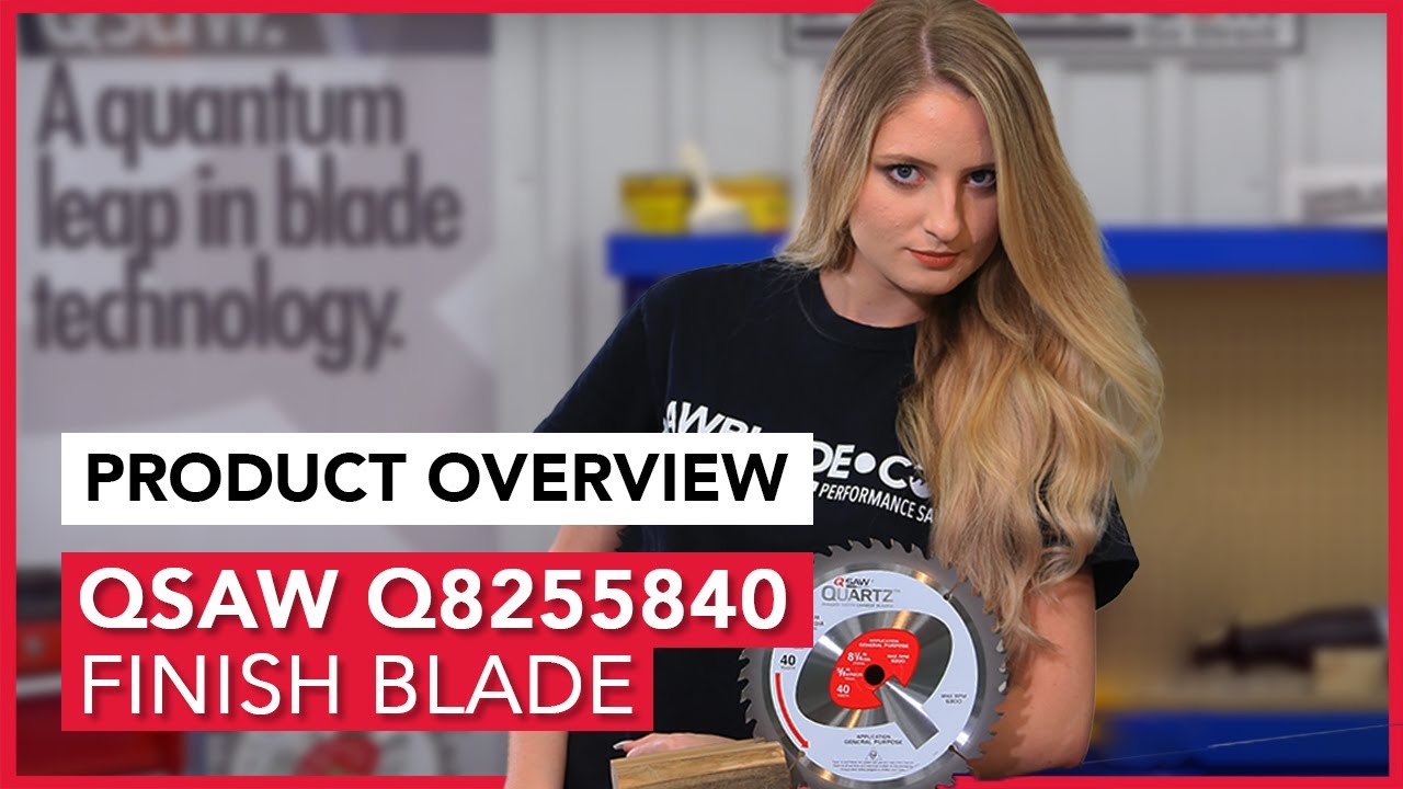 QSaw Finish 8 1/4″ 40 Tooth Circular Blade - YouTube