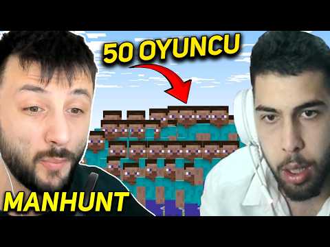 50 Kişi LAZ ile BANA Karşı Manhunt Minecraft