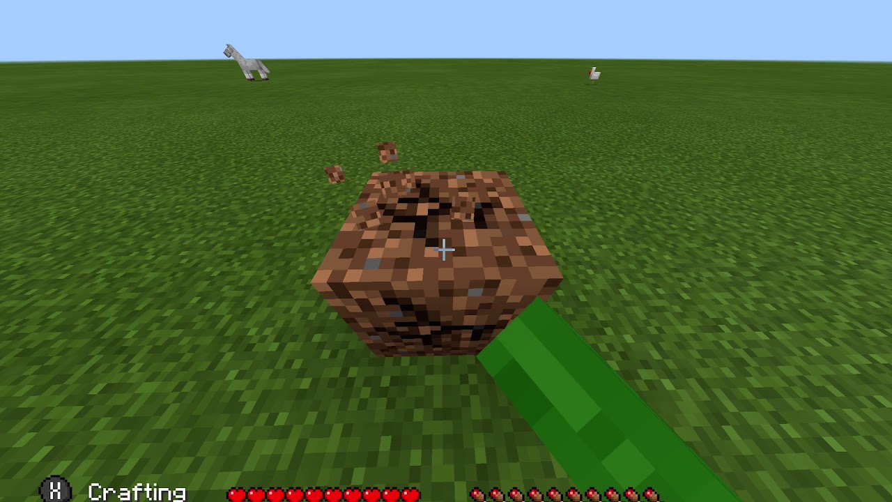 Breaking a Dirt Block - YouTube