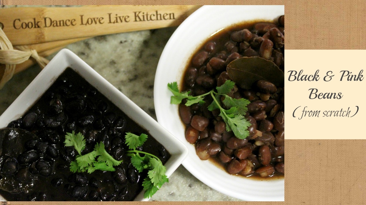 Black and Pink Beans Recipe from scratch - YouTube