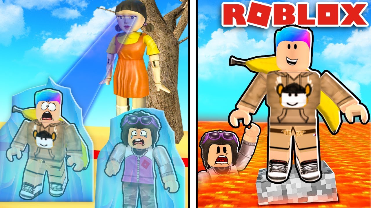IKUT SQUID GAME TAPI KALAU DI SENTUH LANGSUNG BEKU DAN ADA RINTANGAN ...