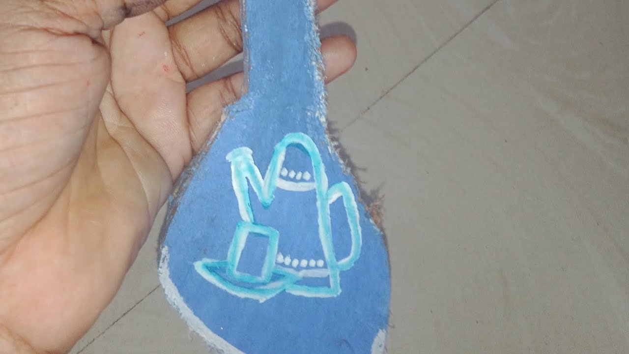 how to make spatula in card board😱 😨😲 spatula painting in home 👩‍🎨 ...