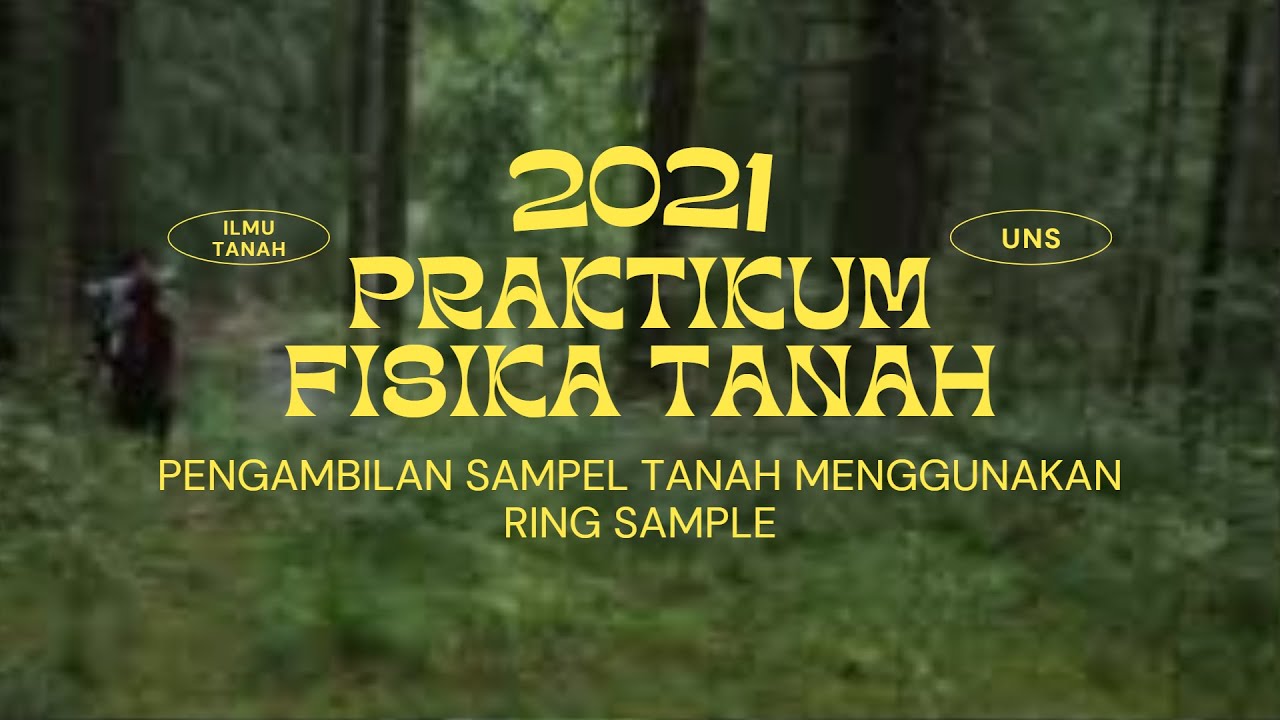 PENGAMBILAN SAMPEL TANAH MENGGUNAKAN RING SAMPEL - YouTube