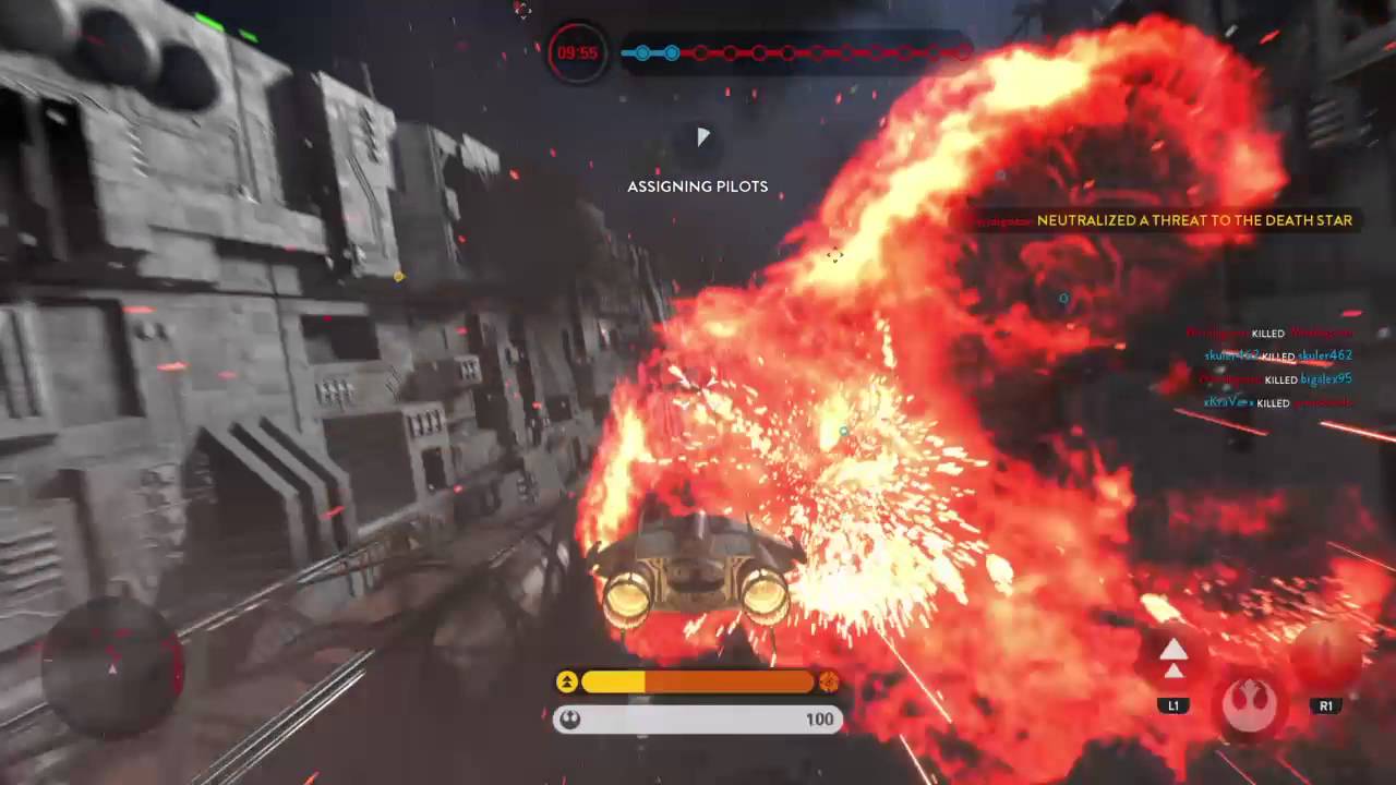 STAR WARS™ Battlefront™Epic luke skywalker trench run - YouTube