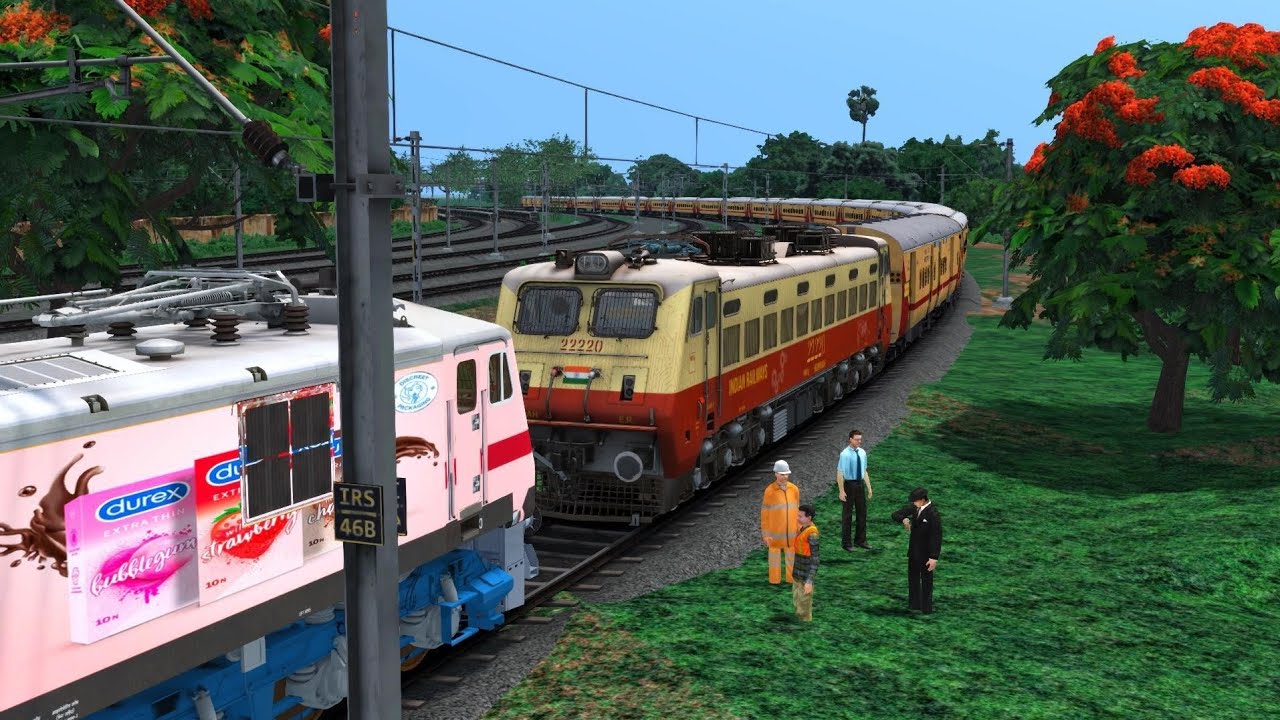WAP-7 SHUNTING Icf Utkrisht Express | high graphics train simulator ...