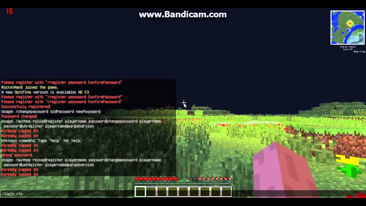 Minecraft Plugin AuthMe 1 4 7 - YouTube