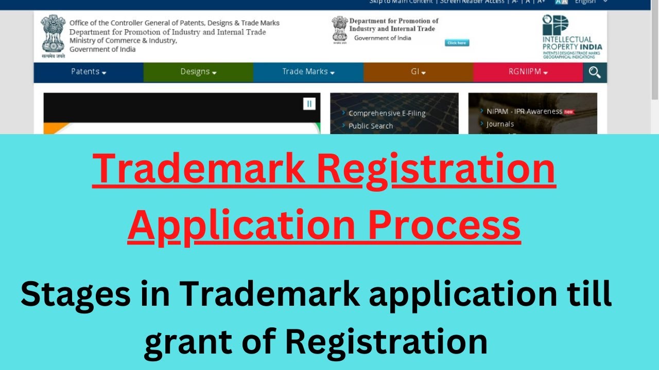 Trademark Registration Process | Stages in Trademark Registration ...