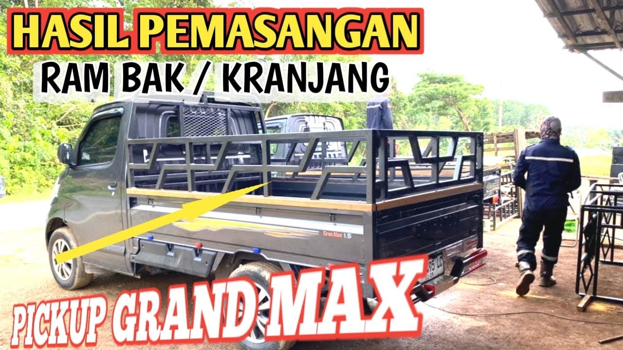 HASAIL PEMASANGAN Ram Bak || Pagar pickup Grand Max - YouTube