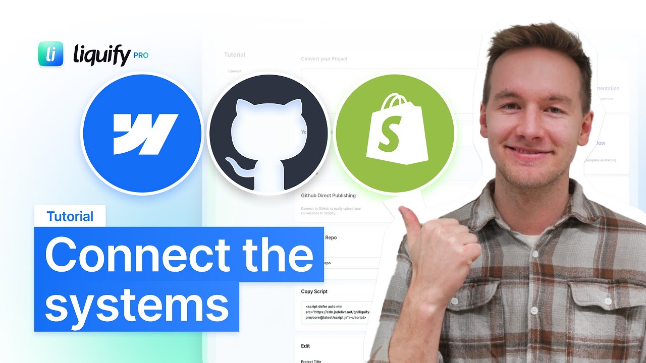 Webflow to Shopify: Connect the Systems with Liquify Pro (Webflow, Github, Shopify) - YouTube