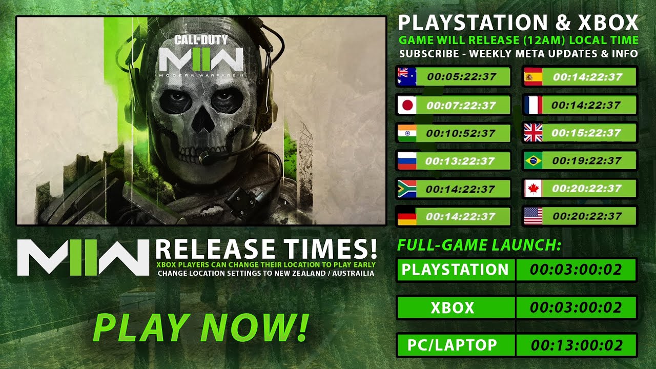 Modern Warfare II Countdown! | Multiplayer Countdown! (PC&CONSOLE ...