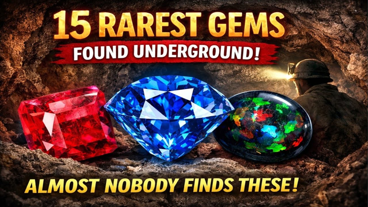 15 Rarest Gems Ever Found Underground Stones So Rare Most Miners Never ...