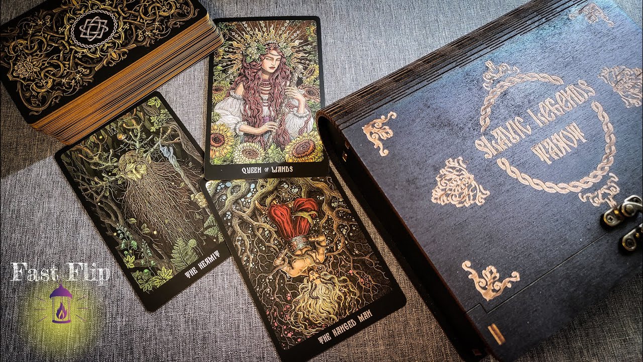The Slavic Legends Tarot Deck Limited Edition Fast Flip - YouTube