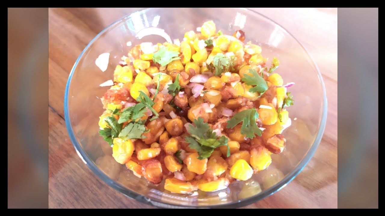 Crispy corn chaat in spicy style///corn fry recipe - YouTube