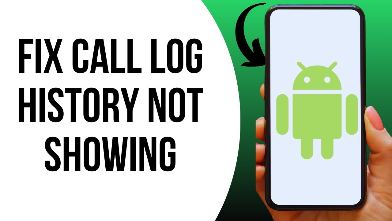 How to fix Call log history not showing on android phone ? - YouTube