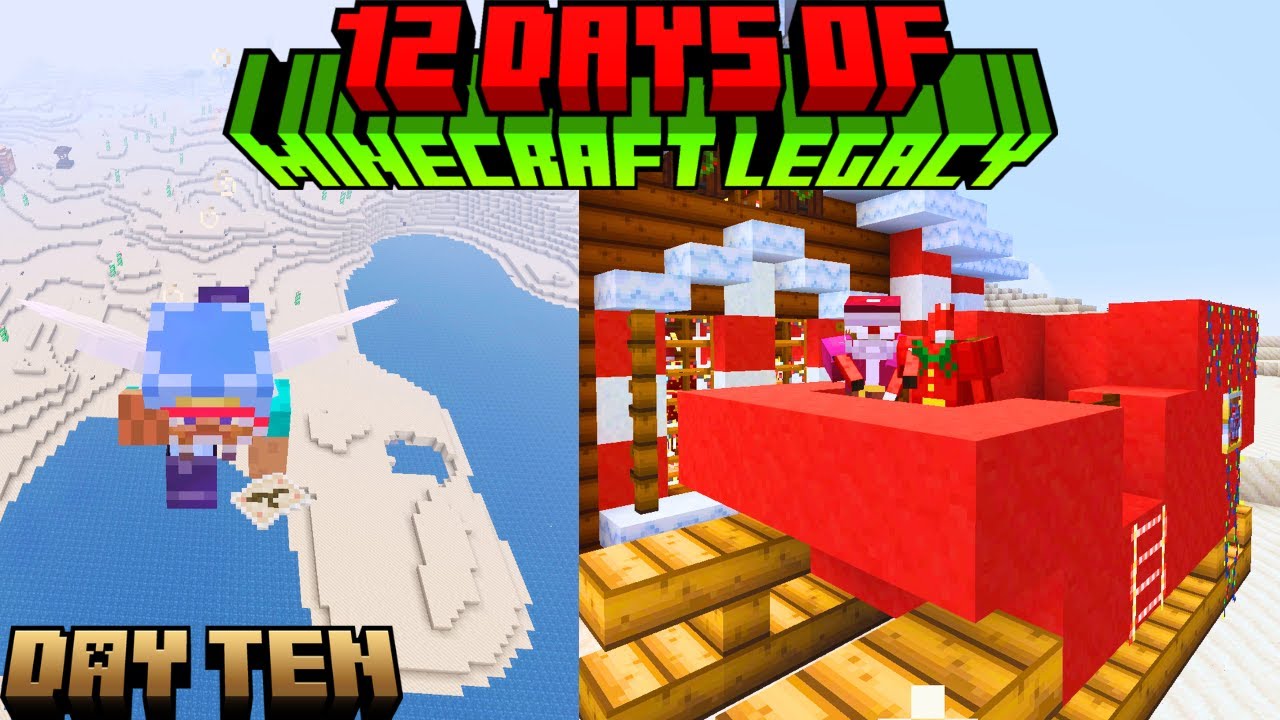 Exploring & Santa? (Minecraft Christmas Countdown Lets Play) - YouTube