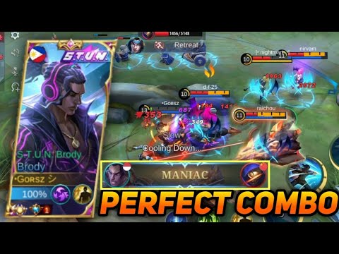 BRODY PERFECT COMBO | BRODY BEST BUILD | TOP 1 BRODY | MLBB - YouTube