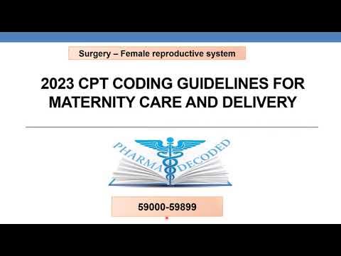 2023 CPT CODING GUIDELINES for MATERNITY CARE AND DELIVERY SURGERY ...